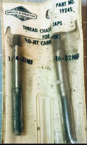 JET 19245 Briggs Stratton Thread Chase Taps Flo Carb